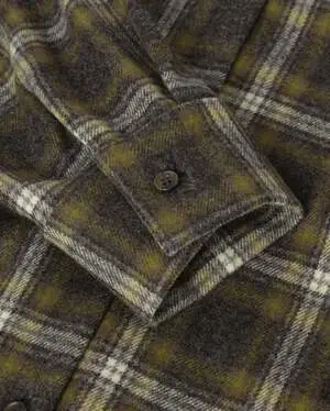 Johnstons Of Elgin Clanlass Plaid Wool & Cashmere Blend Overshirt