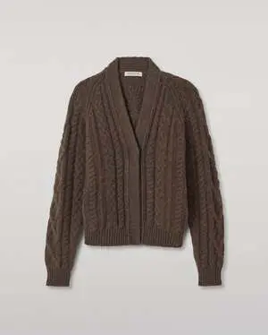Johnstons Of Elgin Abel Aran Cable Cardigan