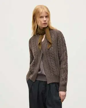 Johnstons Of Elgin Abel Aran Cable Cardigan