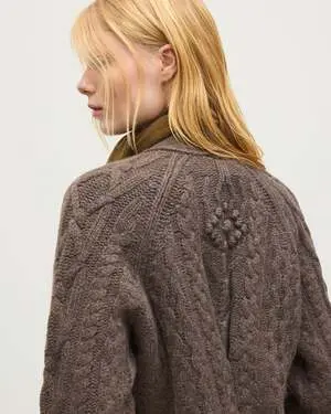 Johnstons Of Elgin Abel Aran Cable Cardigan