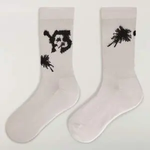 Adidas Y-3 Chito Graphic Crew Socks - White