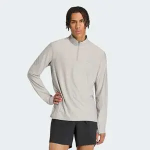 Adidas Adi365 Iconic 1/2 Zip Top Grey - Medium Grey Heather