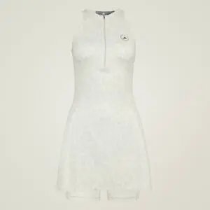 Adidas By Stella Mccartney Printed Training Dress - Core White / Orbit Grey