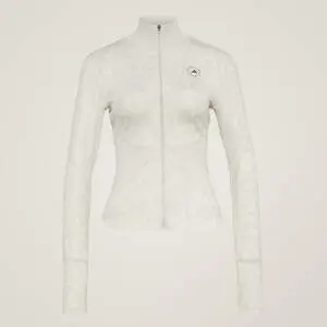 Adidas By Stella Mccartney Training Midlayer Jacket - Core White / Orbit Grey