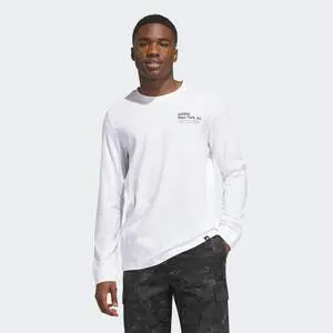 Adidas Nyc Building Graphic Long Sleeve T-shirt - White