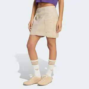 Adidas Premium Essentials Canvas Skirt - Khaki Three