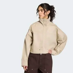 Adidas Premium Essentials Twill Jacket - Khaki Three