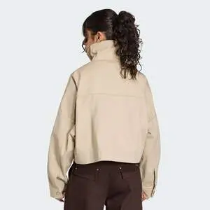 Adidas Premium Essentials Twill Jacket - Khaki Three