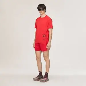 Adidas Y-3 Chito Graphic Running Short Sleeve Tee Red