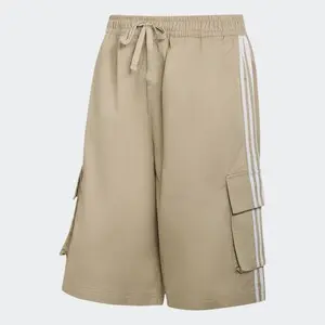 Adidas Adicolor Cotton Twill Cargo Shorts - Khaki Three