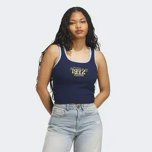 Adidas Graphic Rib Tank Top Blue - Night Indigo