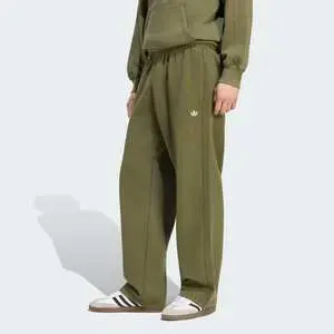 Adidas Trefoil Essentials Loose Fleece Pants Dark Green