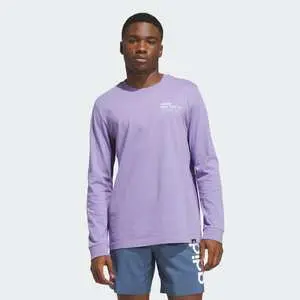 Adidas Nyc Building Graphic Long Sleeve T-shirt - Magic Lilac