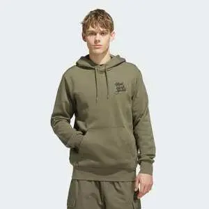 Adidas Nyc Tail Sweep Graphic Hoodie Sweatshirt - Olive Strata