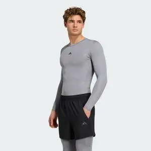 Adidas Techfit Compression Training Long Sleeve Tee - Grey