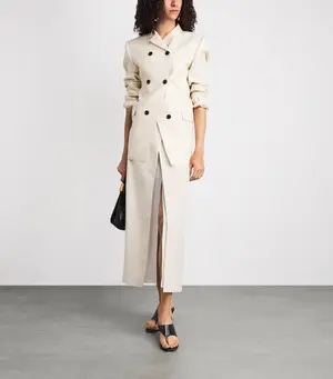 Khaite Double-layered Midi Skirt