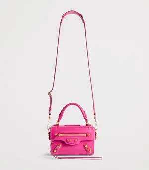 Balenciaga Leather Le City Sleek Box Top-handle Bag