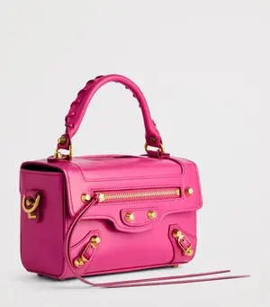 Balenciaga Leather Le City Sleek Box Top-handle Bag