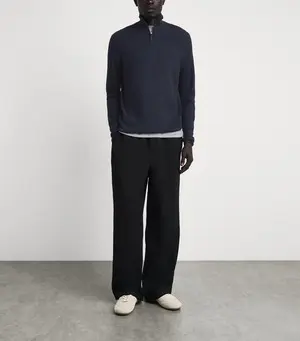 Sease Virgin Wool Quarter-zip Sweater