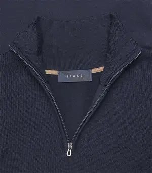 Sease Virgin Wool Quarter-zip Sweater