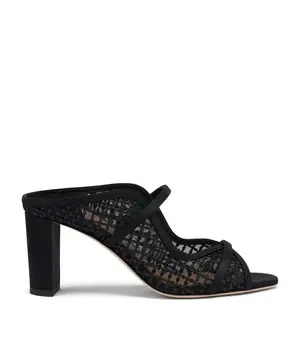 MALONE SOULIERS Sequin Mesh Heeled Sandals