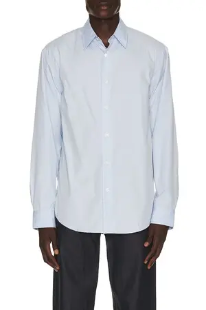 Dries Van Noten Caper Shirt In Blue - Light Blue