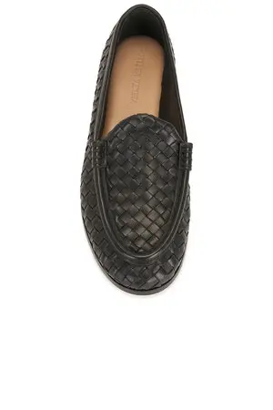 Bottega Veneta Silenzio Loafer In Intrecciato Nappa - Black