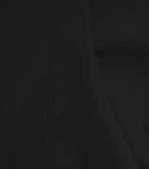 JIL SANDER Wool Sablé V-neck Midi Dress