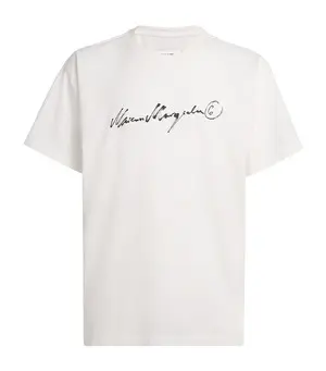 MAISON MARGIELA Cotton Logo T-shirt - White