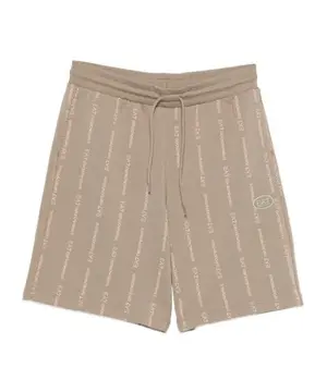 EA7 Logo-print Shorts - Beige