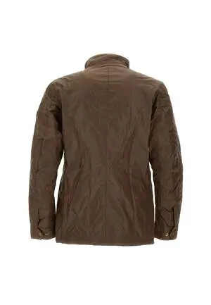 Barbour Stand-neck Casual Jacket With Snap Fastenings