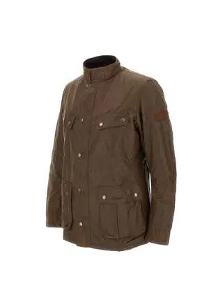 Barbour Stand-neck Casual Jacket With Snap Fastenings