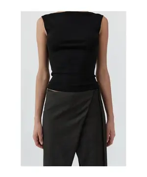 ST. AGNI Piping Drawstring Casual Pants
