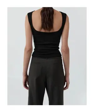 ST. AGNI Piping Drawstring Casual Pants