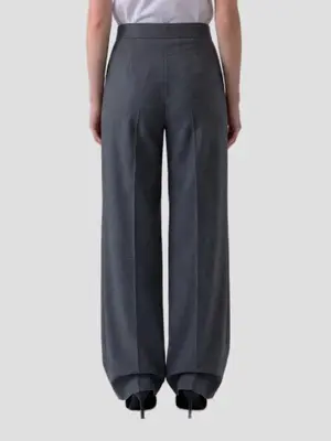 Max Mara Pleated Wool Palazzo Pants