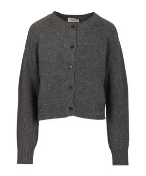 Max Mara Long-sleeved Cardigan - Grey