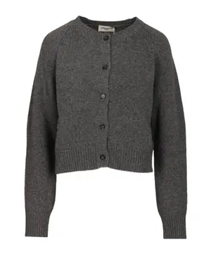 Max Mara Ombrosa Crewneck Cardigan - Grey