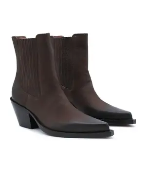 Paris Texas Mid Heel Ankle Boots