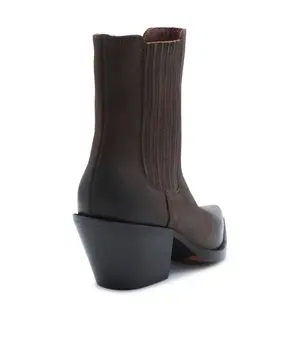 Paris Texas Mid Heel Ankle Boots