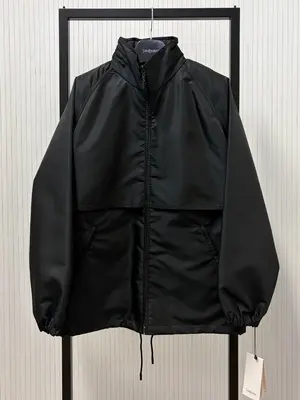 Saint Laurent High Neck Zip-up Jacket