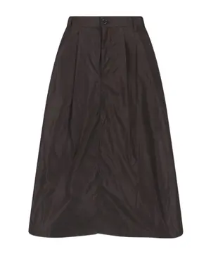 Aspesi A-line Midi Skirt - Brown
