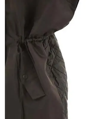 Max Mara Quilted Hooded Gilet - Mud