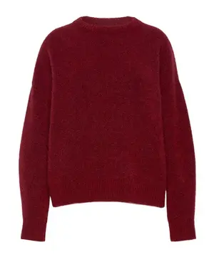 Max Mara Crew Neck Long-sleeved Knitwear - Red