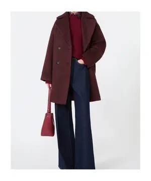 Max Mara Crew Neck Long-sleeved Knitwear With Ribbed Details