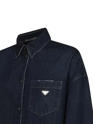 Prada Button-up Denim Jacket - Blue