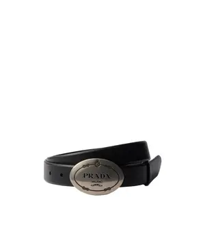 Prada Leather Belt - Black