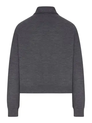 Miu Miu Wool Cardigan - Anthracite
