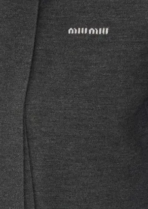 Miu Miu Wool Cardigan - Anthracite