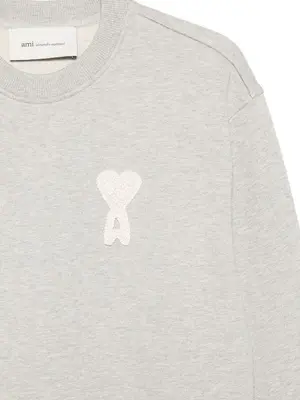 AMI Paris Sweatshirt With Heart Appliqu