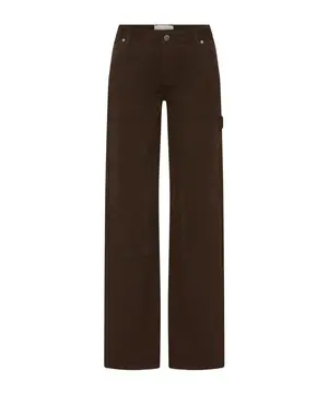 ST. AGNI Belt Loop Jeans - Brown